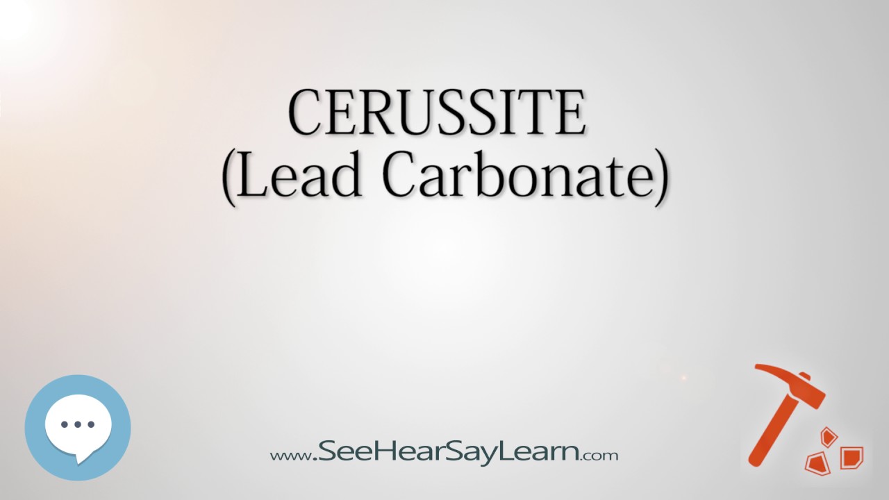 CERUSSITE Lead Carbonate 🔊 - YouTube