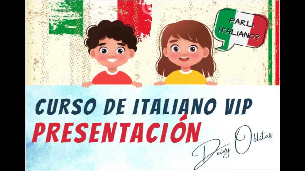 APRENDE ITALIANO FÁCIL (curso básico - bienvenida) - YouTube