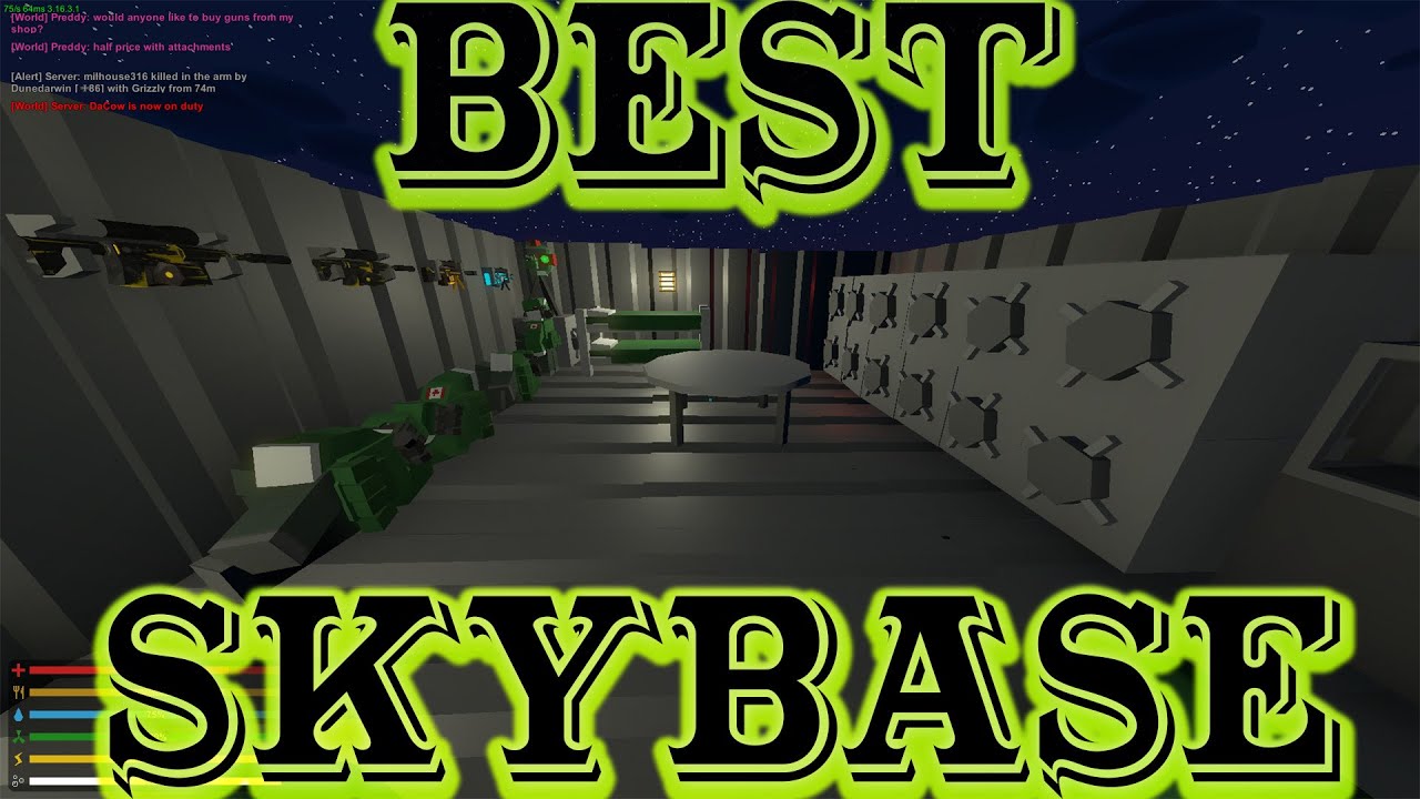 Unturned: Best Sky Base?? - YouTube