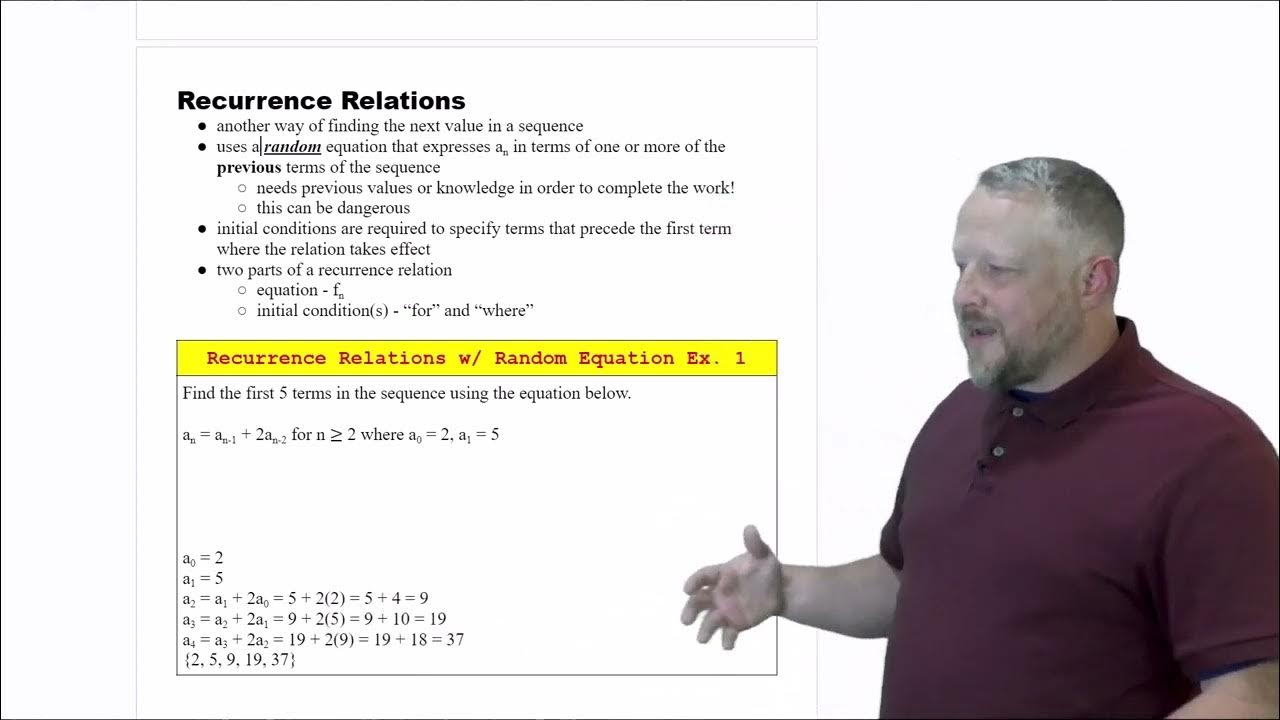 4 - Recurrence Relations - YouTube