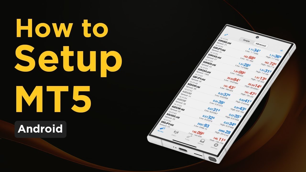 How to Setup MT5 Platform on Android Device - YouTube