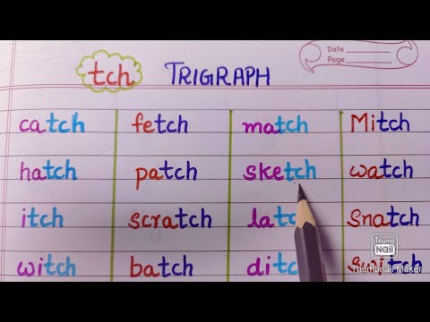 "tch" Trigraph, Trigraph, Phonics made Easy - YouTube