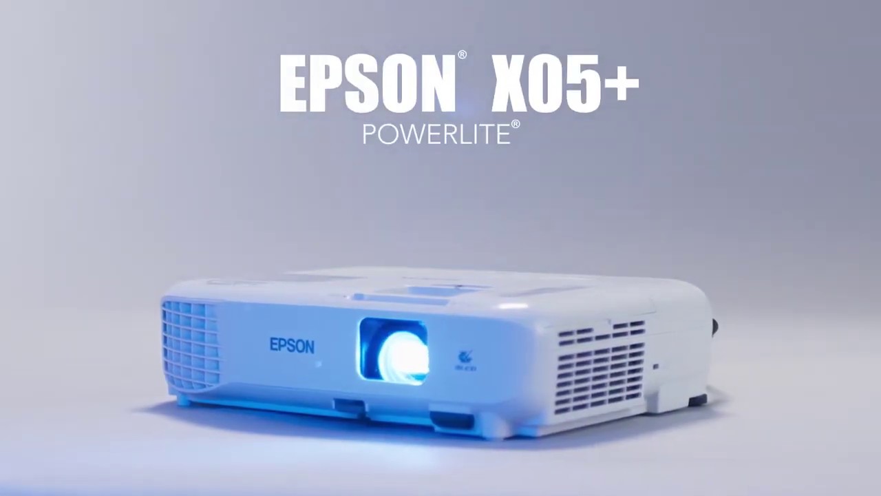 Disfruta del Videoproyector Portátil Epson PowerLite X05+ - YouTube