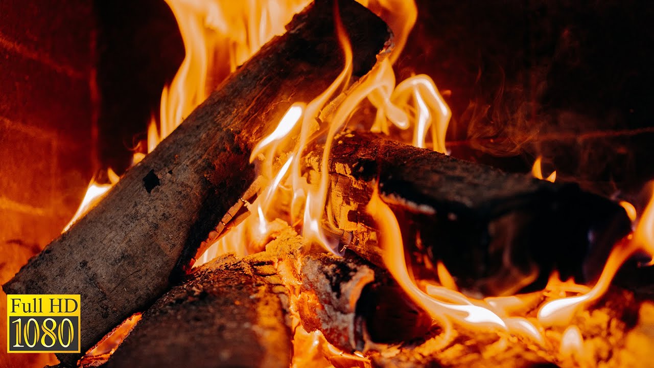 6 HOURS of Relaxing Fireplace Music - Burning Fireplace & Crackling ...