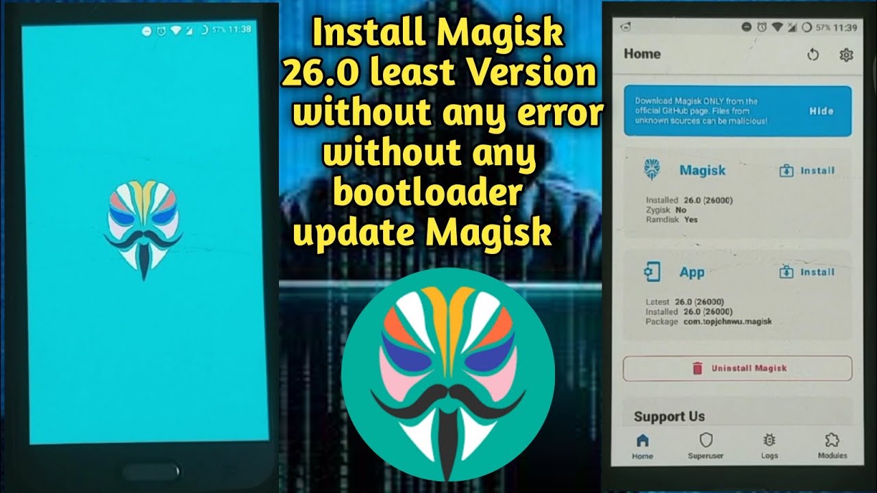 Magisk 26.0 install How to install Magisk 26.0 update Magisk 26.0 ...