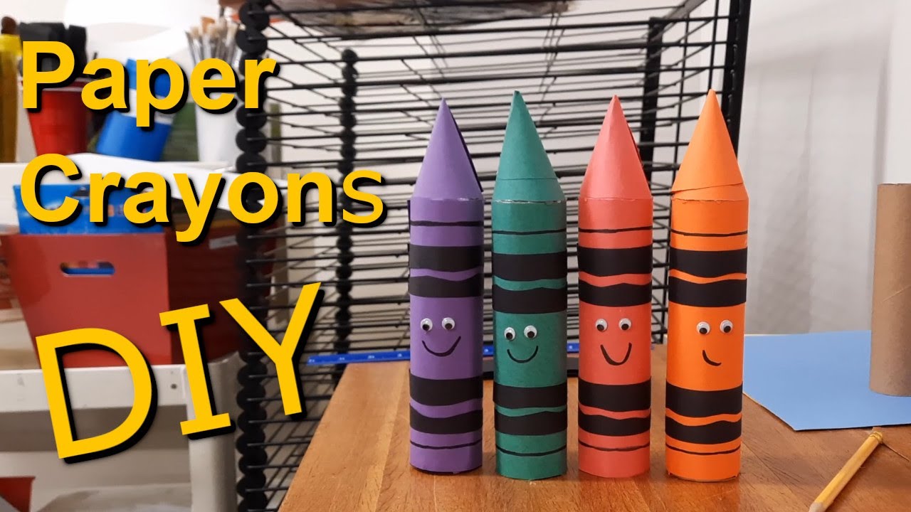 Paper Crayon Craft - YouTube