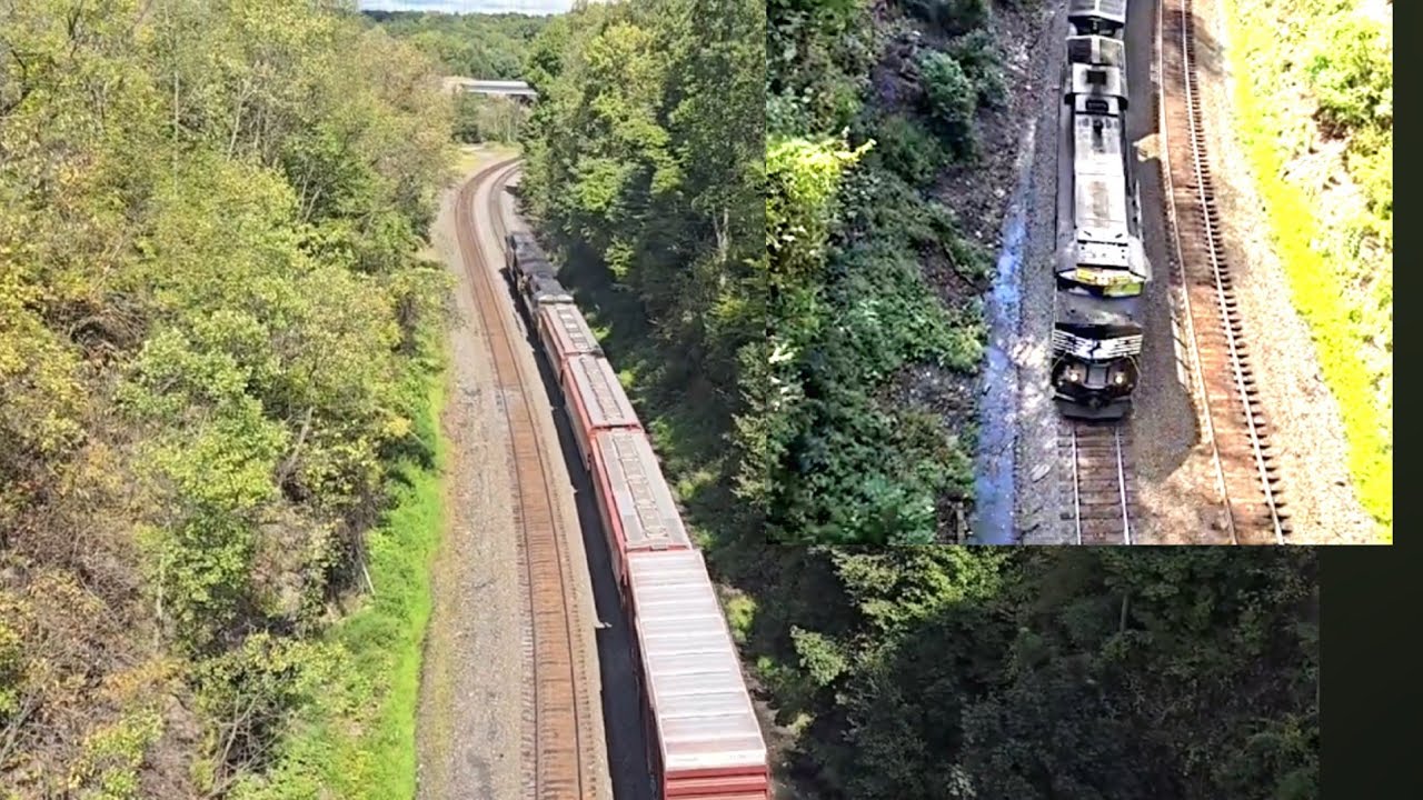 Norfolk Southern 16N at Highland Cut - 81 cars @ 10,300' and 5,000 tons ...