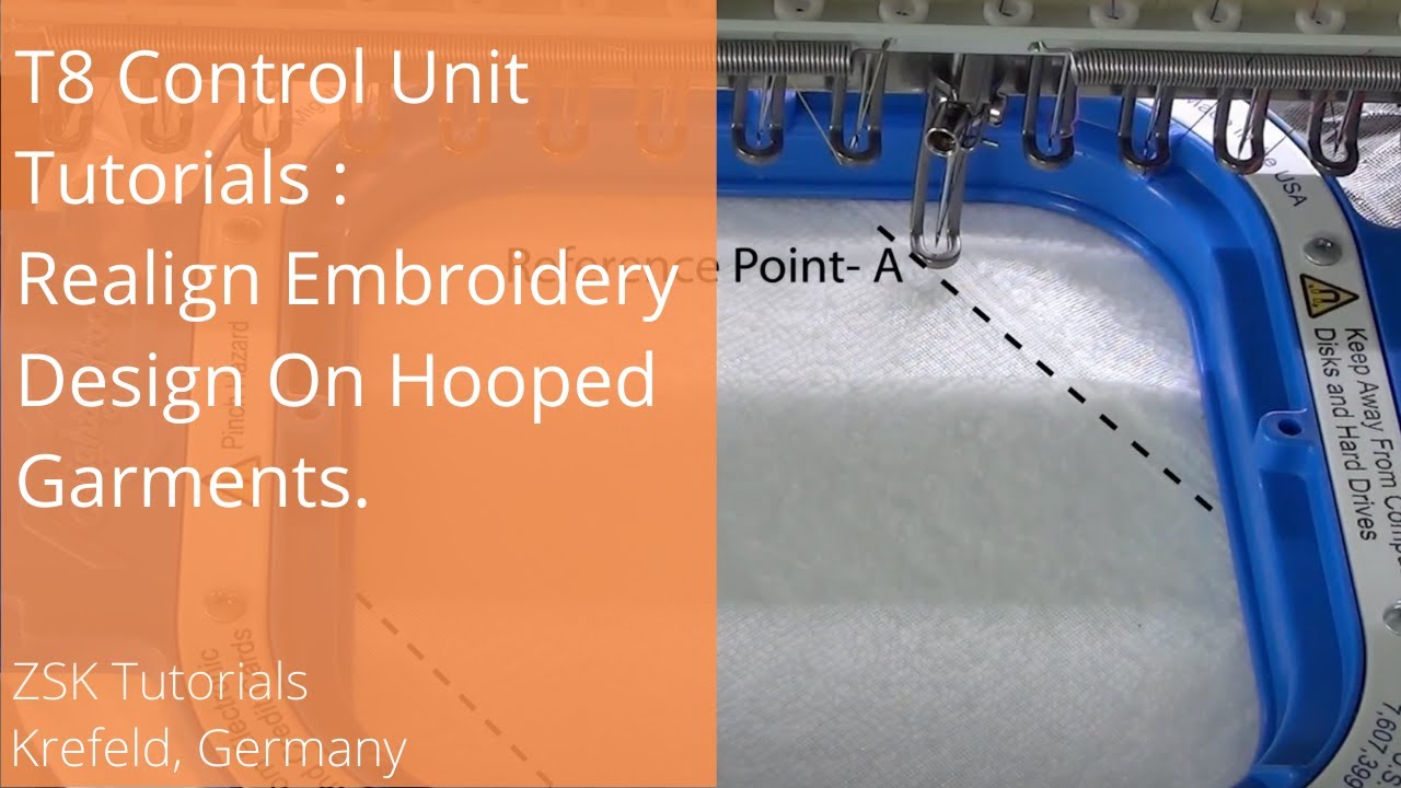 Embroidery Made Simple: Realign Embroidery Design On Hooped Garments ...