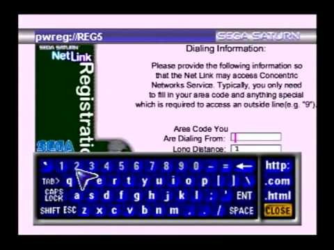 Sega Saturn NetLink - Custom Web Browser 3.0 - Setup Screens (no modem ...