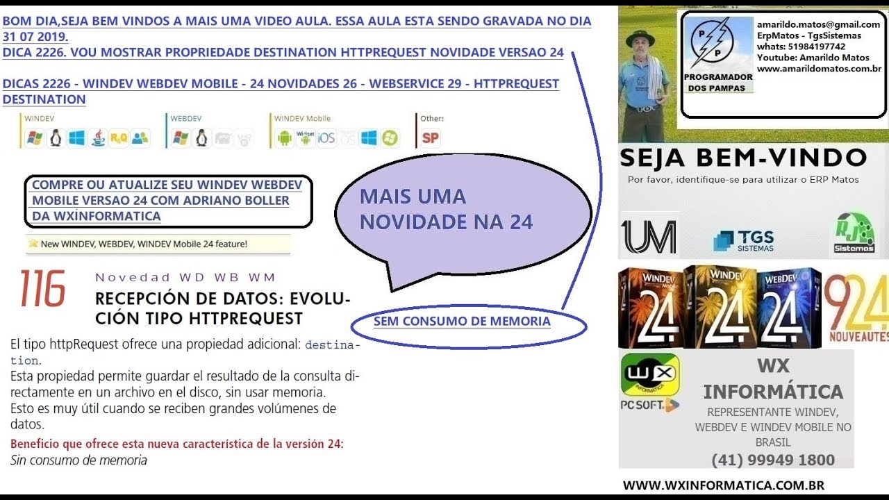 DICAS 2226 WINDEV WEBDEV MOBILE 24 NOVIDADES 26 WEBSERVICE 29 ...