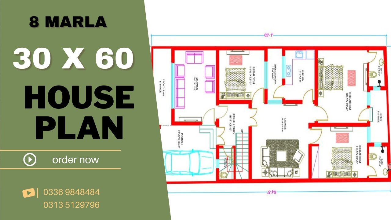 30x60 letest house plan || 200 Gaj ka naksha || house plan 9x18 meters ...