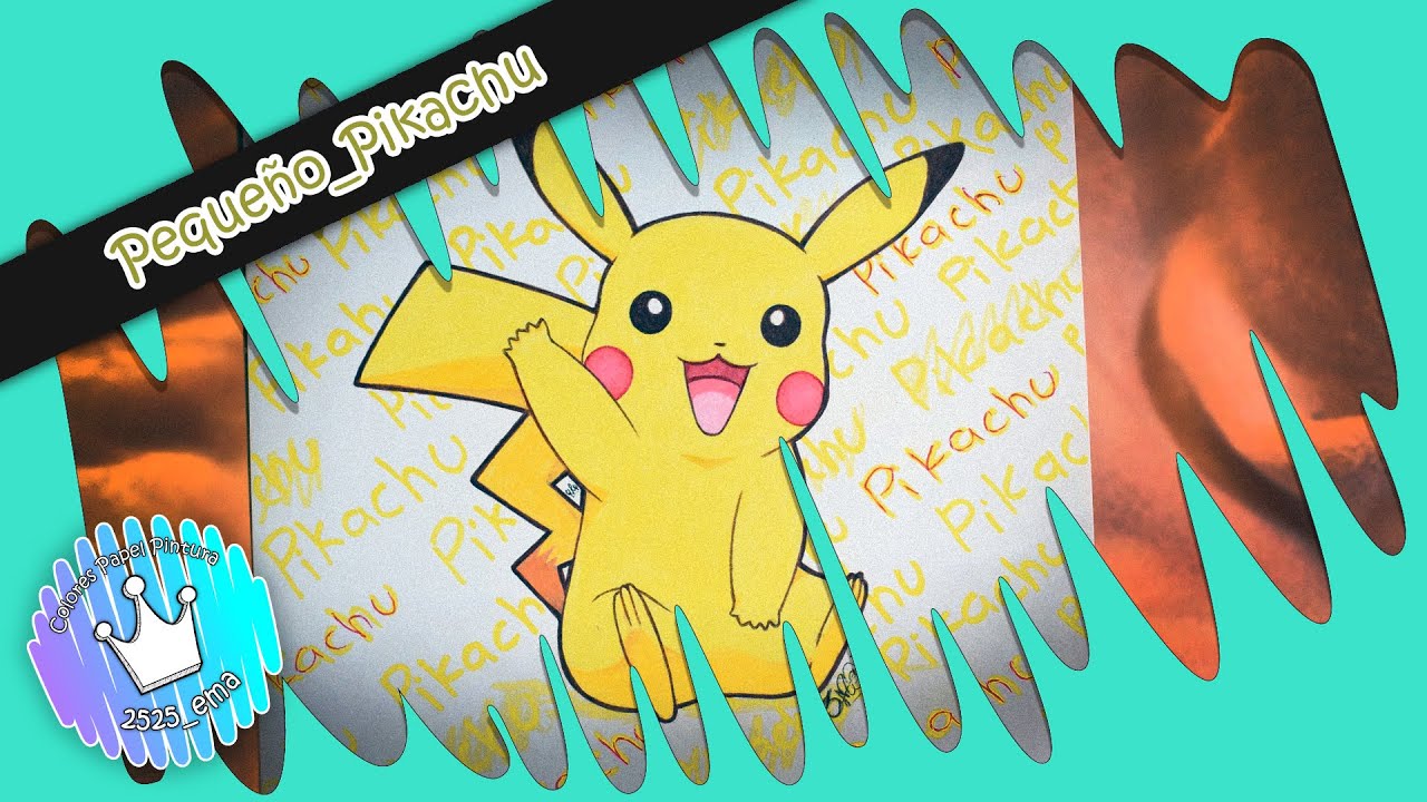 DIBUJO / Pikachu_con_Colores / 2525_ema - YouTube