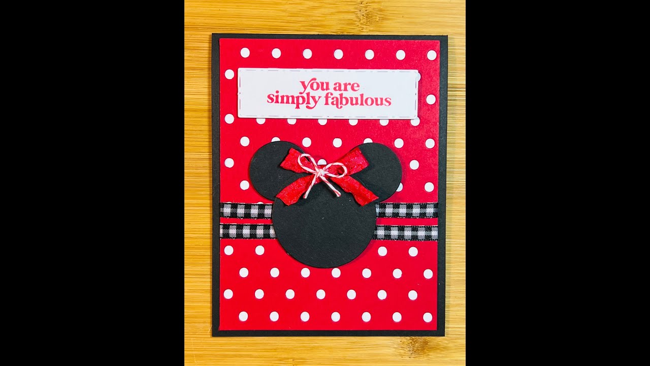 Disney-Inspired FABULOUS Minnie Mouse Card - YouTube
