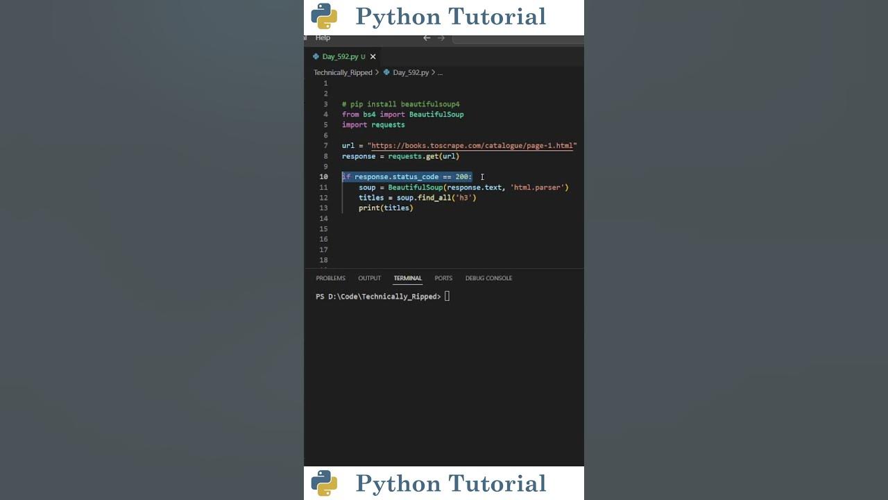 Scraping The Web With Beautiful Soup | Python Tutorial - YouTube