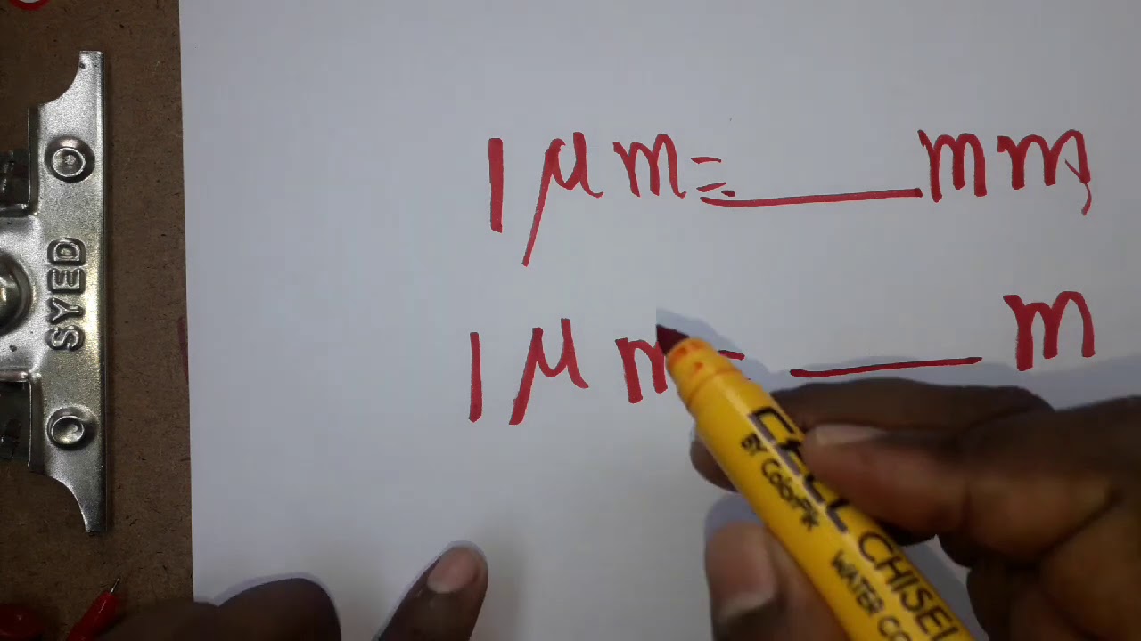 micro meter to meter convert - YouTube