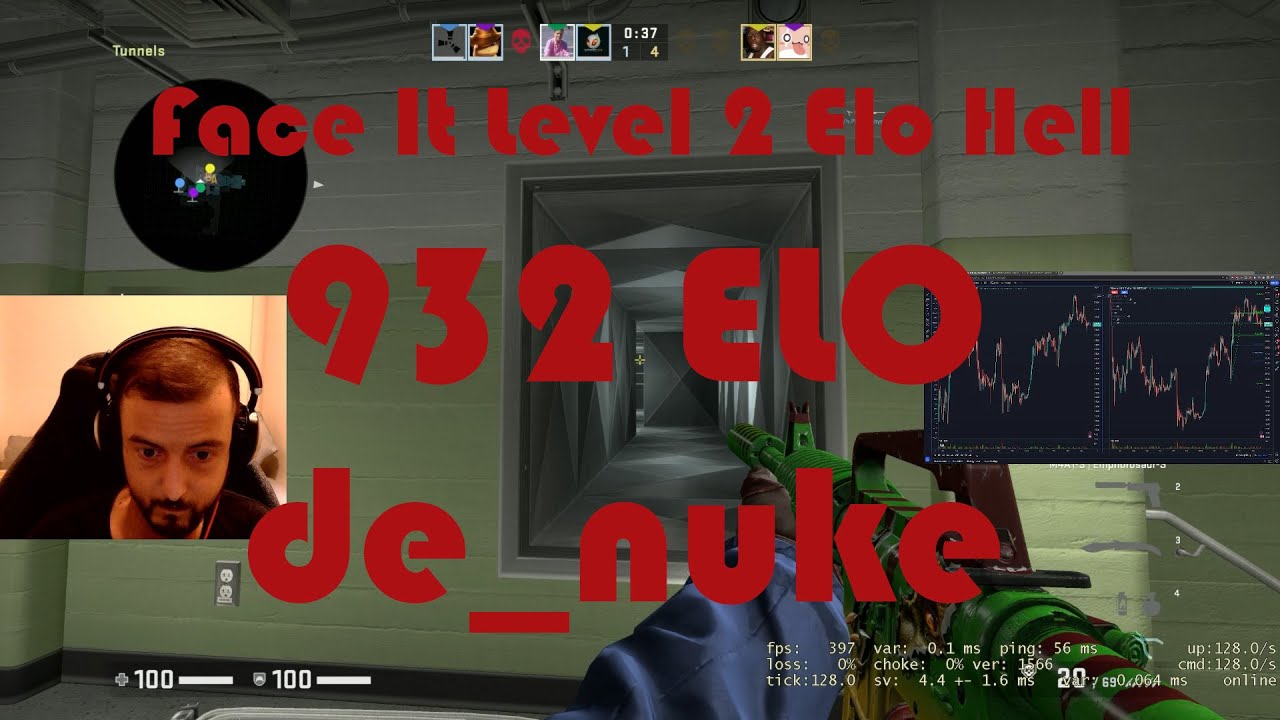 Face It Level 2 Elo Hell - Road to Level 3 - de_nuke - 932 ELO - YouTube