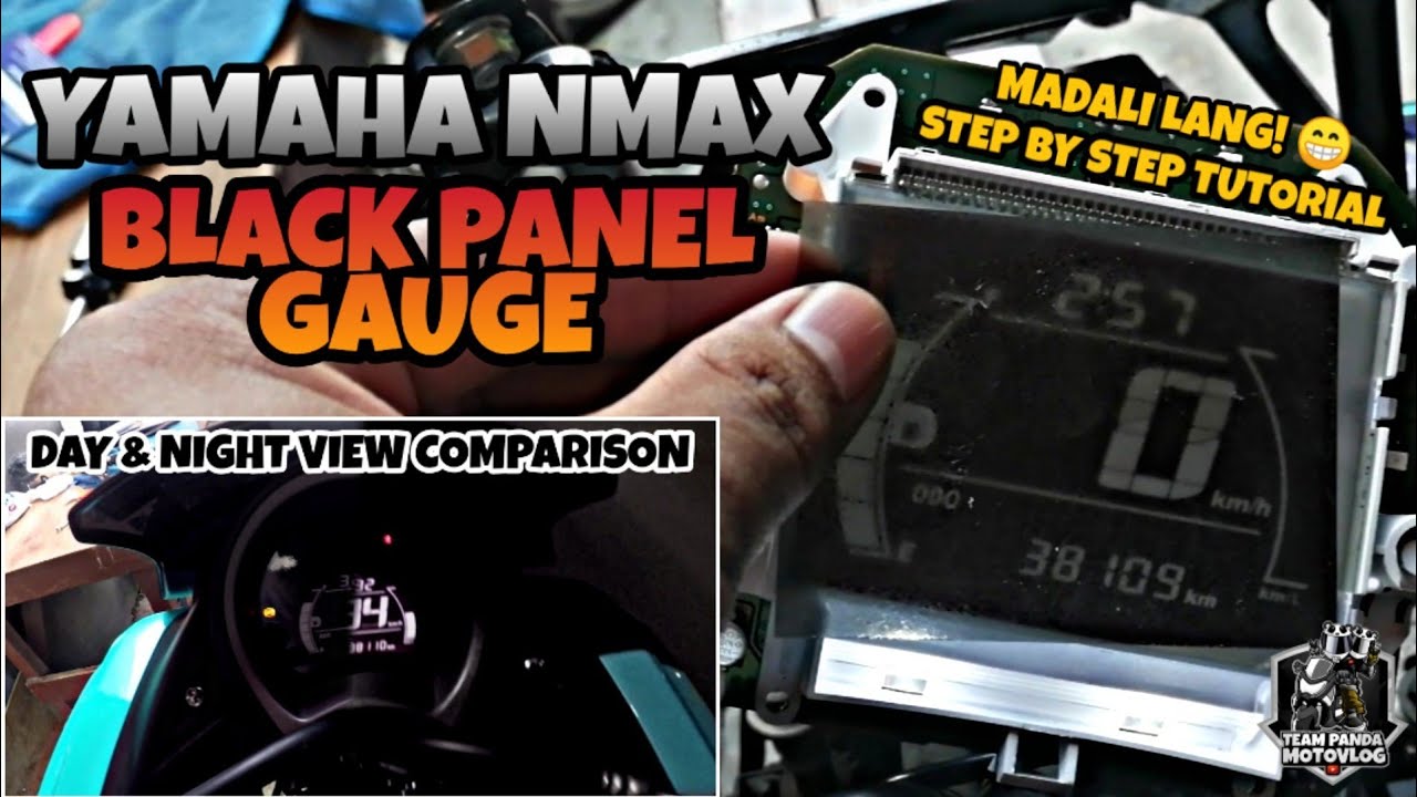Nmax Black Panel Gauge Modification Tutorial | DAY AND NIGHT VIEW ...