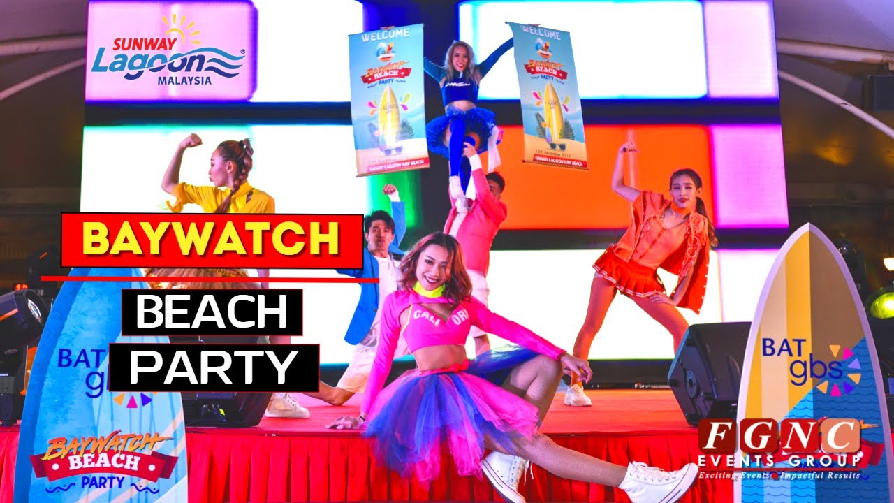 BAYWATCH BEACH PARTY!!! - YouTube