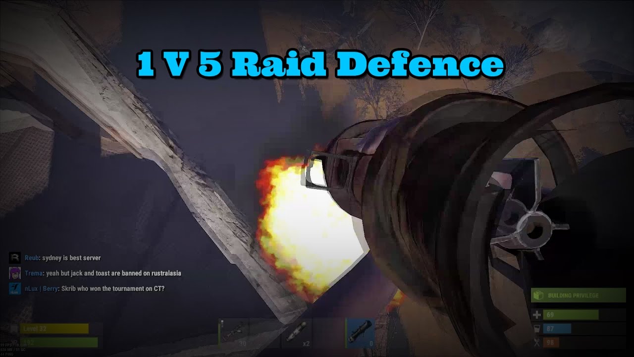 Rust | 1v5 Raid Defence - YouTube