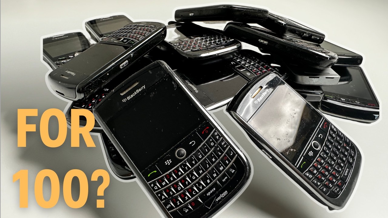 What’s Inside? Unboxing a Box FULL of Iconic BlackBerrys!| I Paid $100 ...