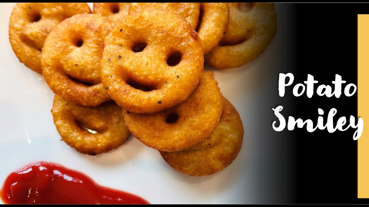 Potato Smiley Face recipe / Snacks idea for Kids / Homemade Potato ...