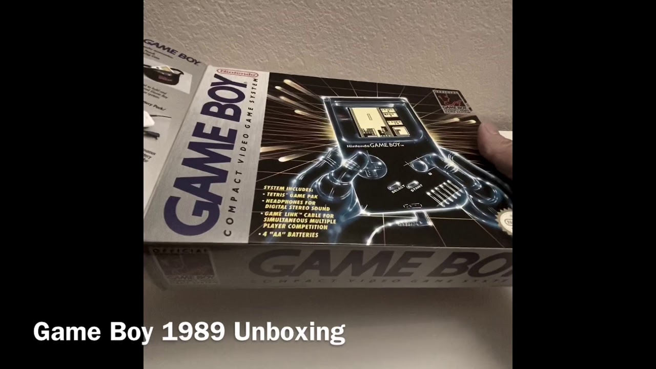 Unboxing Original Nintendo Game Boy from 1989 ASMR Retro Classic ...