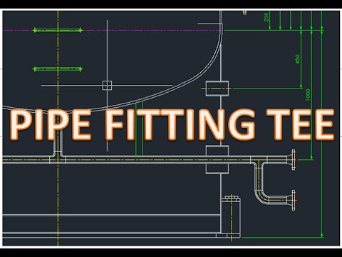 DRAWING 2, PIPE FITTING TEE - YouTube