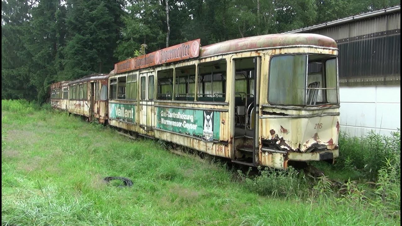 Verlassene Fahrzeuge (Lost Vehicles) Straßenbahn 02.07.2017 - YouTube