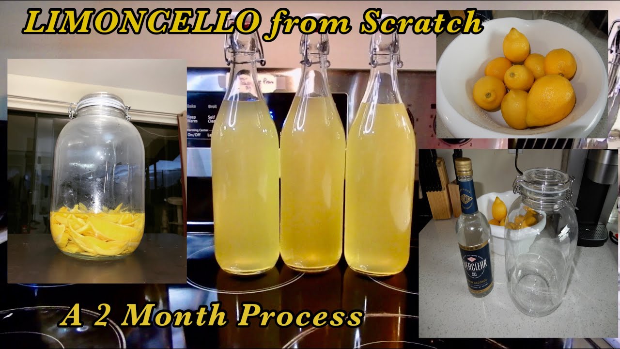 Making LIMONCELLO from scratch - A 2 Month Process - Food Friday - YouTube