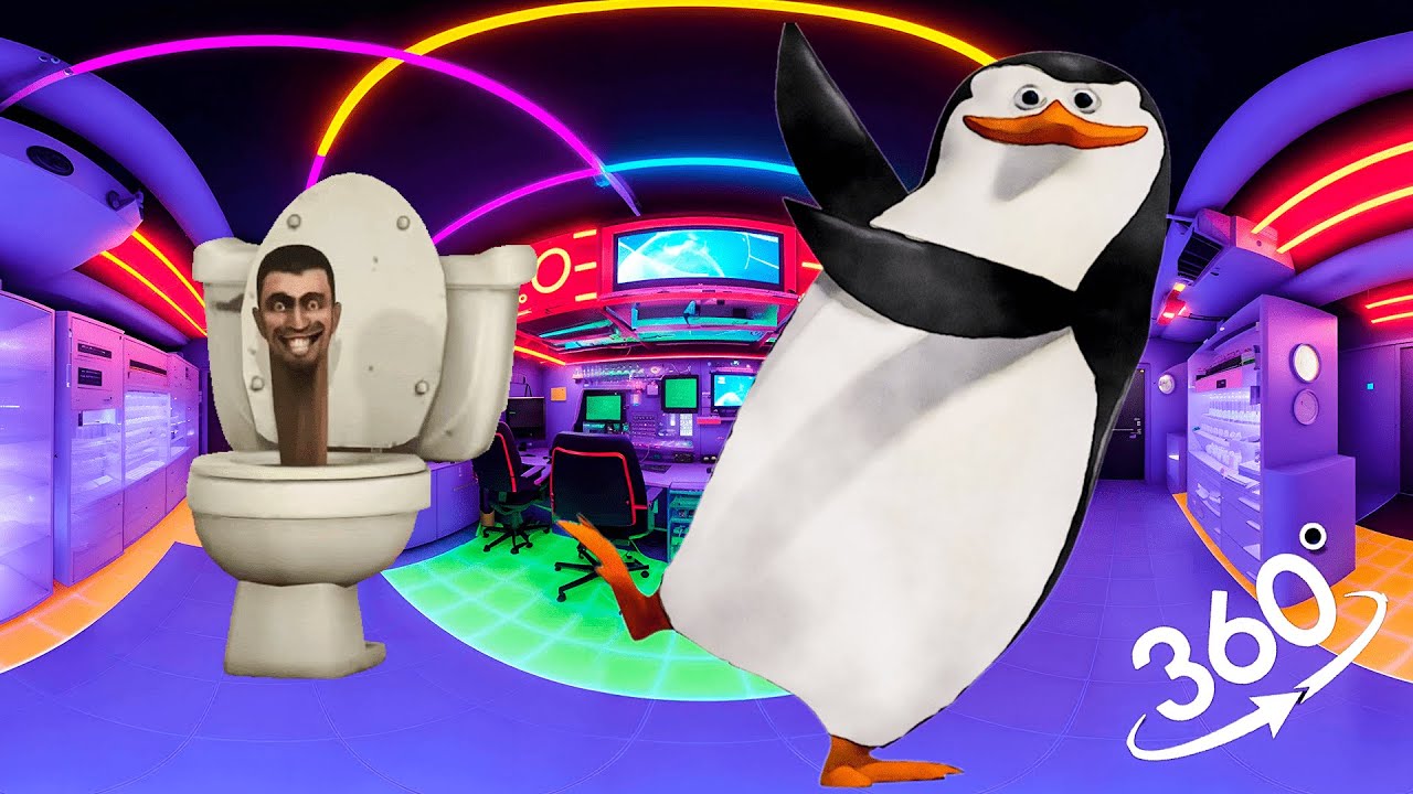 Dancing penguin | Dancing penguin 360° VR Video - YouTube