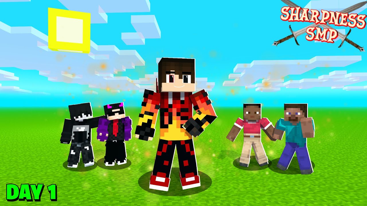 Sharpness SMP Day 1 | The Beginning - YouTube