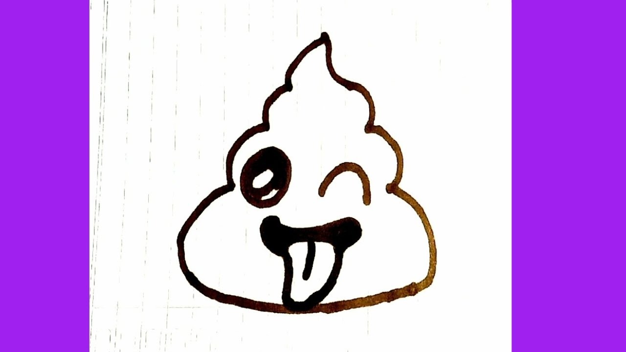 How To Draw Happy Face Emoji💩 | Smile Face Drawing Emoji || Drawing For ...