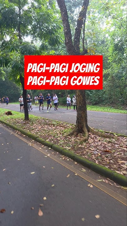 Gowes di hutan kota UI depok bareng para pelari - YouTube