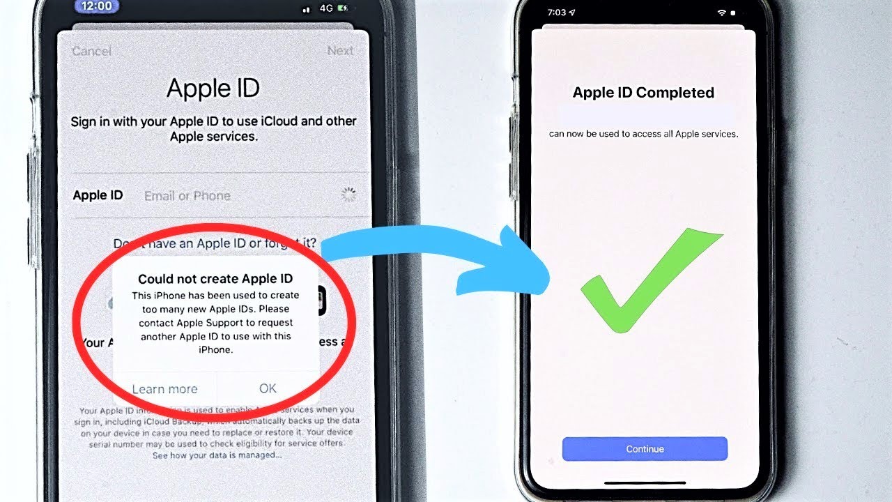 "Could Not Create Apple ID This iPhone has Been Used to Create too Many ...