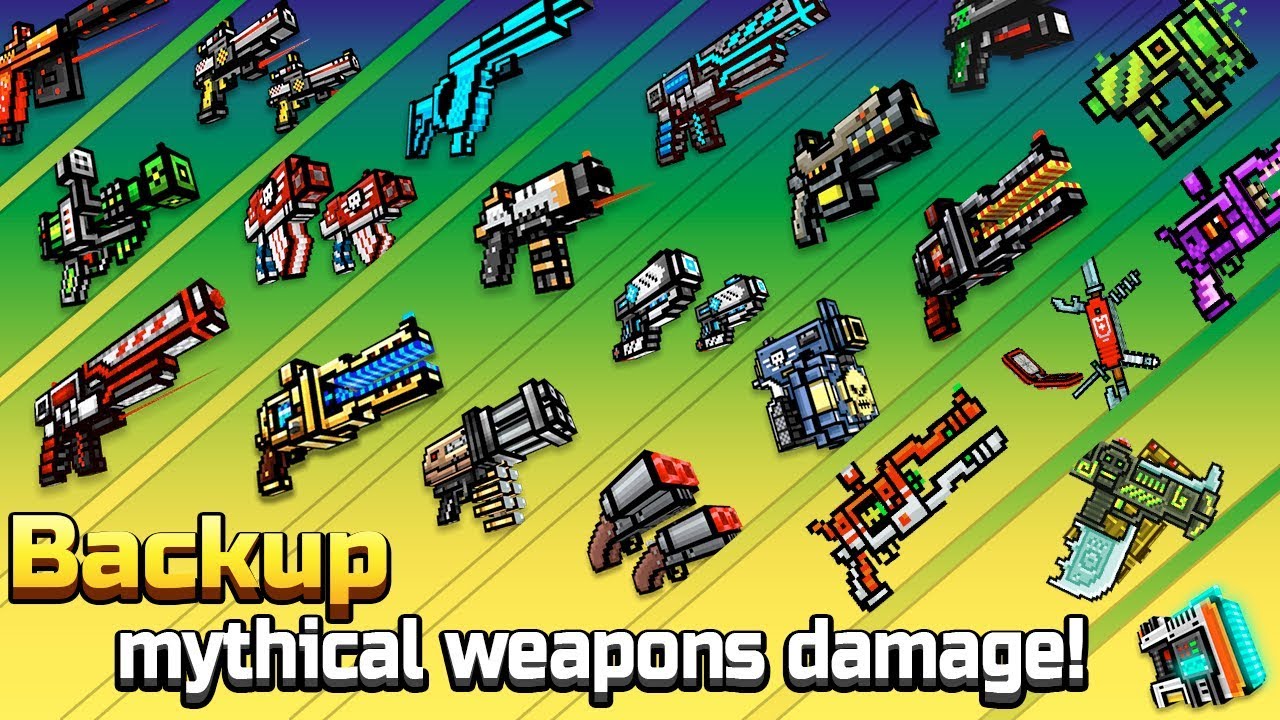 Pixel Gun 3D - Backup Mythical Weapons Shots Damage + Reloading ...