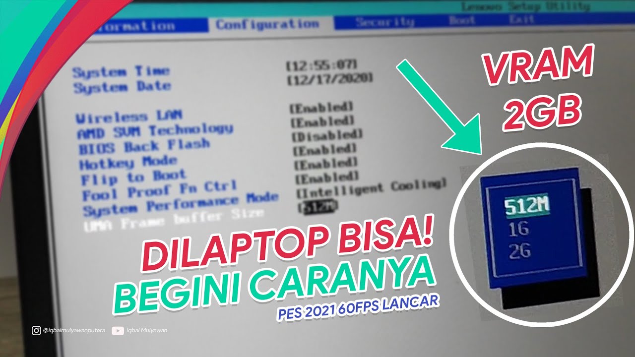Cara Terbaru Tambah VRAM 2GB Laptop AMD Lewat BIOS - YouTube