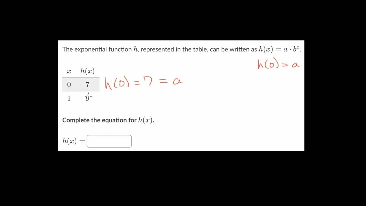Exponential Functions from Tables - YouTube