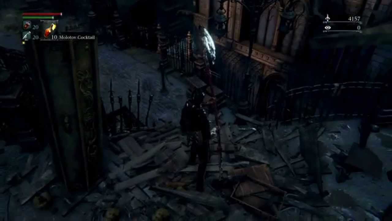 Early Game preview of Bloodborne gameplay. Old Yharnam sewers and ...