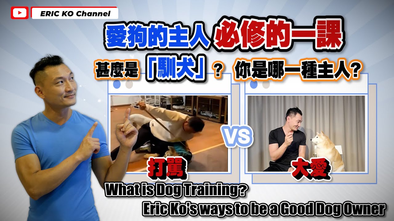 愛狗的主人🤓必修的一課📖甚麼是 「馴犬」 你是哪一種主人 What is🐶 Dog training ? Eric Ko ways to be ...