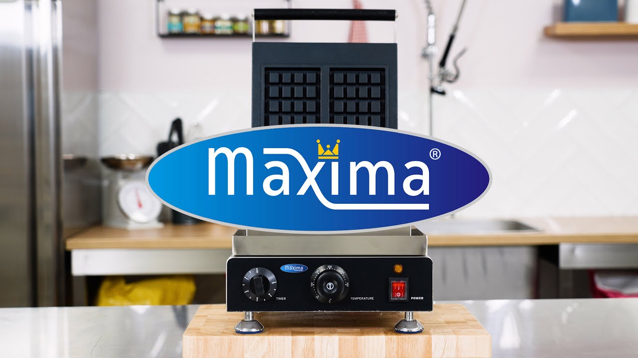 Maxima Mini Waffle Maker - 2 Squares - YouTube
