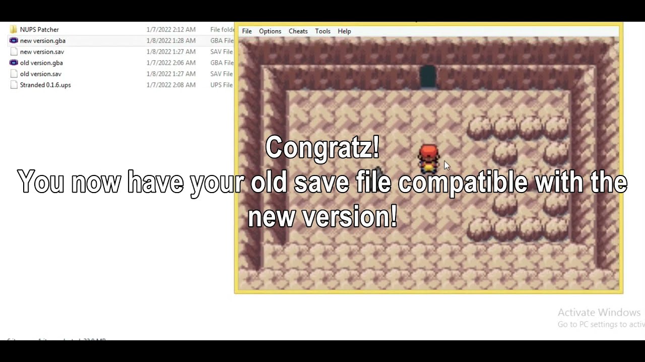Pokemon Stranded - How to make old save files compatible (+how to patch ...