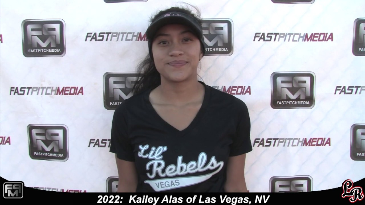 2022 Kailey L. Alas Catcher Softball Skills Video - Lil Rebels - YouTube