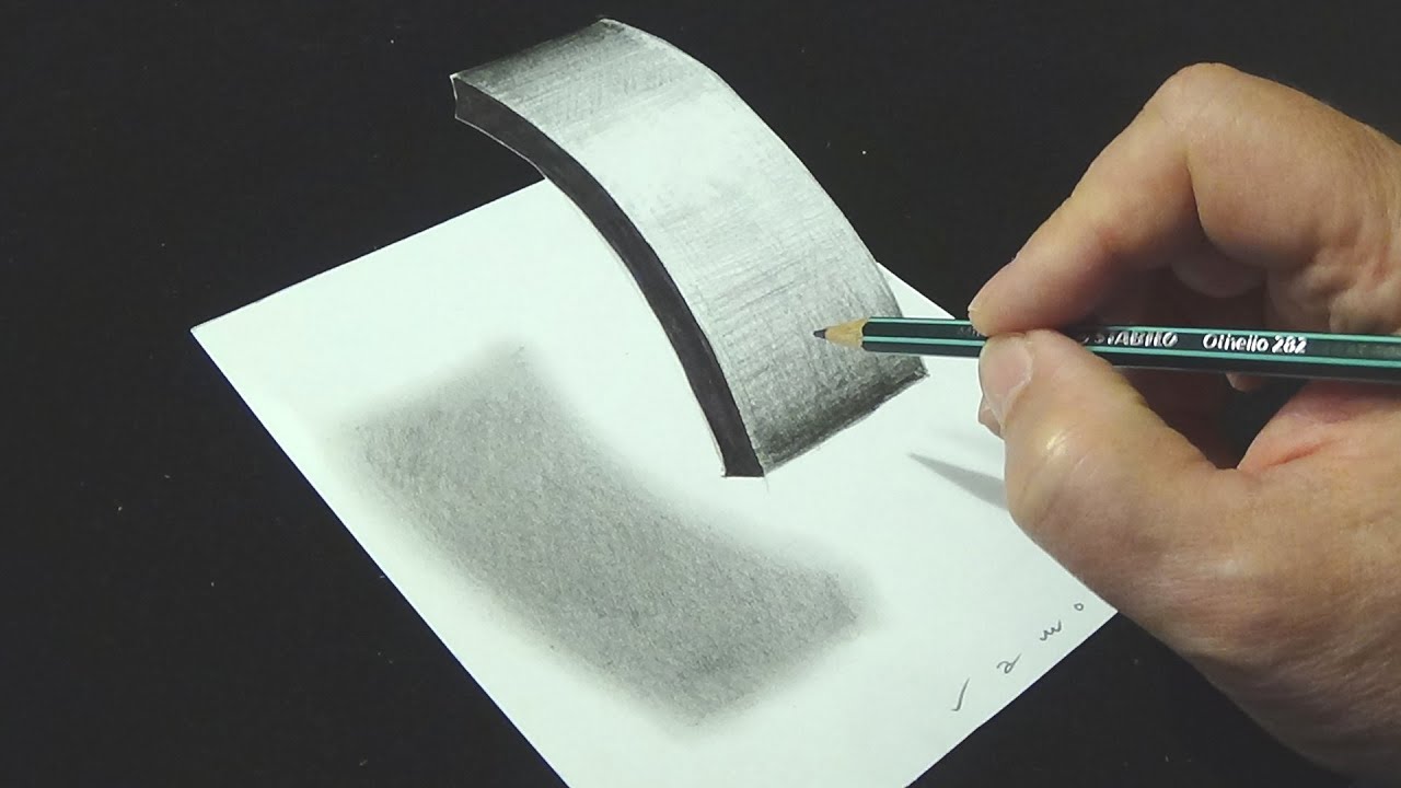 Very Easy Drawing Floating Letter I - How to Draw 3D Letter I - By ...