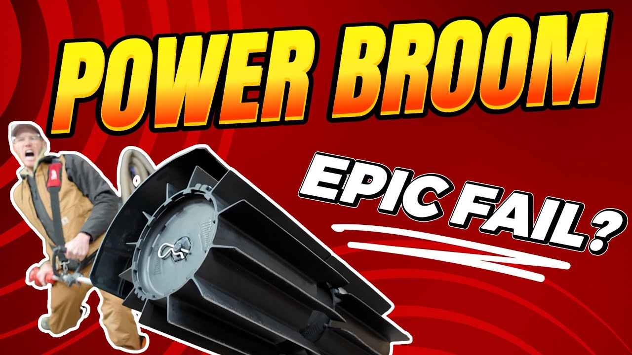 Milwaukee Rubber Broom | Will It Move Snow? - YouTube