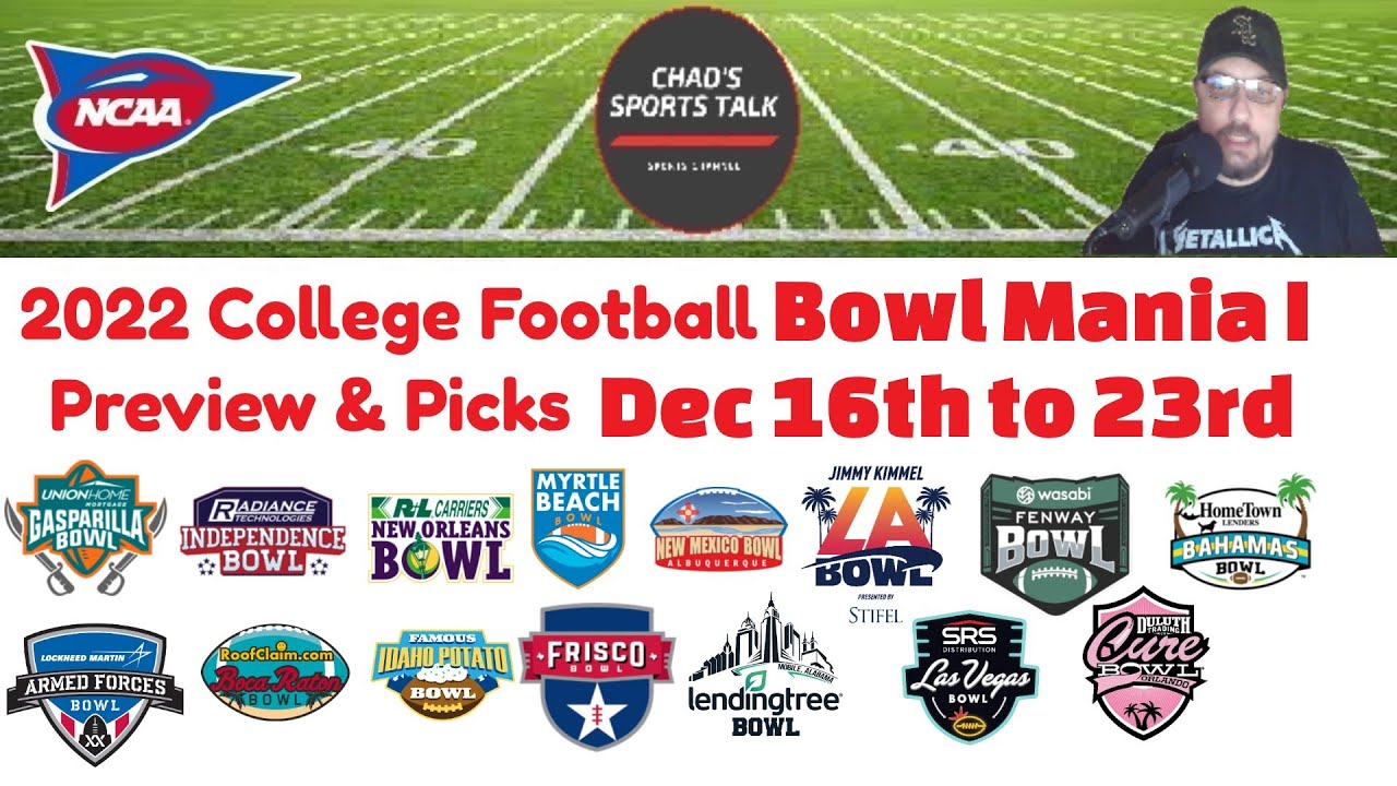 2022 College Bowl Mania I Dec 16 23 | Preview & Picks - YouTube