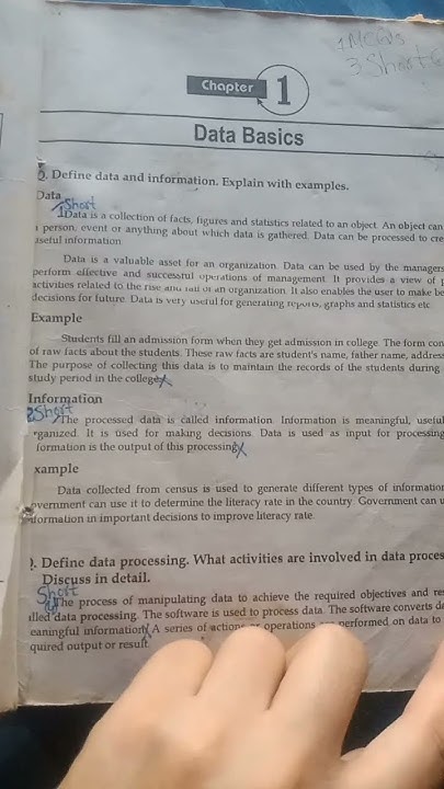 #computer science #2nd year chapter #1 Basic of Data - YouTube