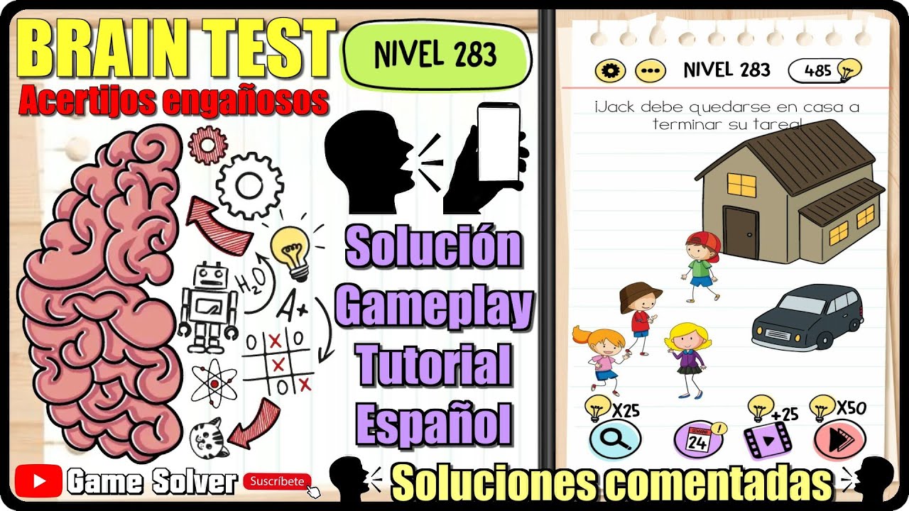 𝐁𝐑𝐀𝐈𝐍 𝐓𝐄𝐒𝐓 || SOLUCIÓN NIVEL 283 [𝐆𝐀𝐌𝐄𝐏𝐋𝐀𝐘 | 𝐓𝐔𝐓𝐎𝐑𝐈𝐀𝐋 | 🗣ESPAÑOL] ️ ...