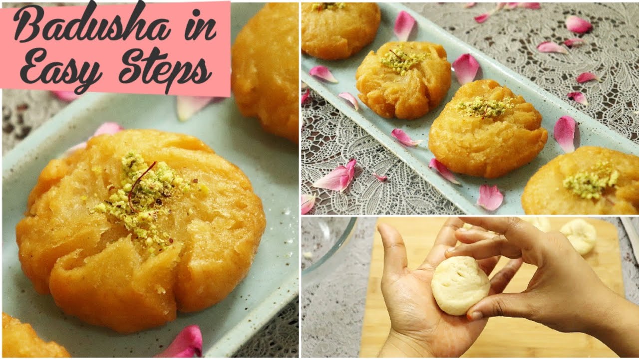 Badusha in Easy Steps / Balushahi Recipe / How to make badusha at home ...
