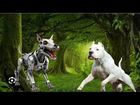 PİTBULL BİZON ROBOT KÖPEK LE DÖVÜŞÜYOR! - YouTube