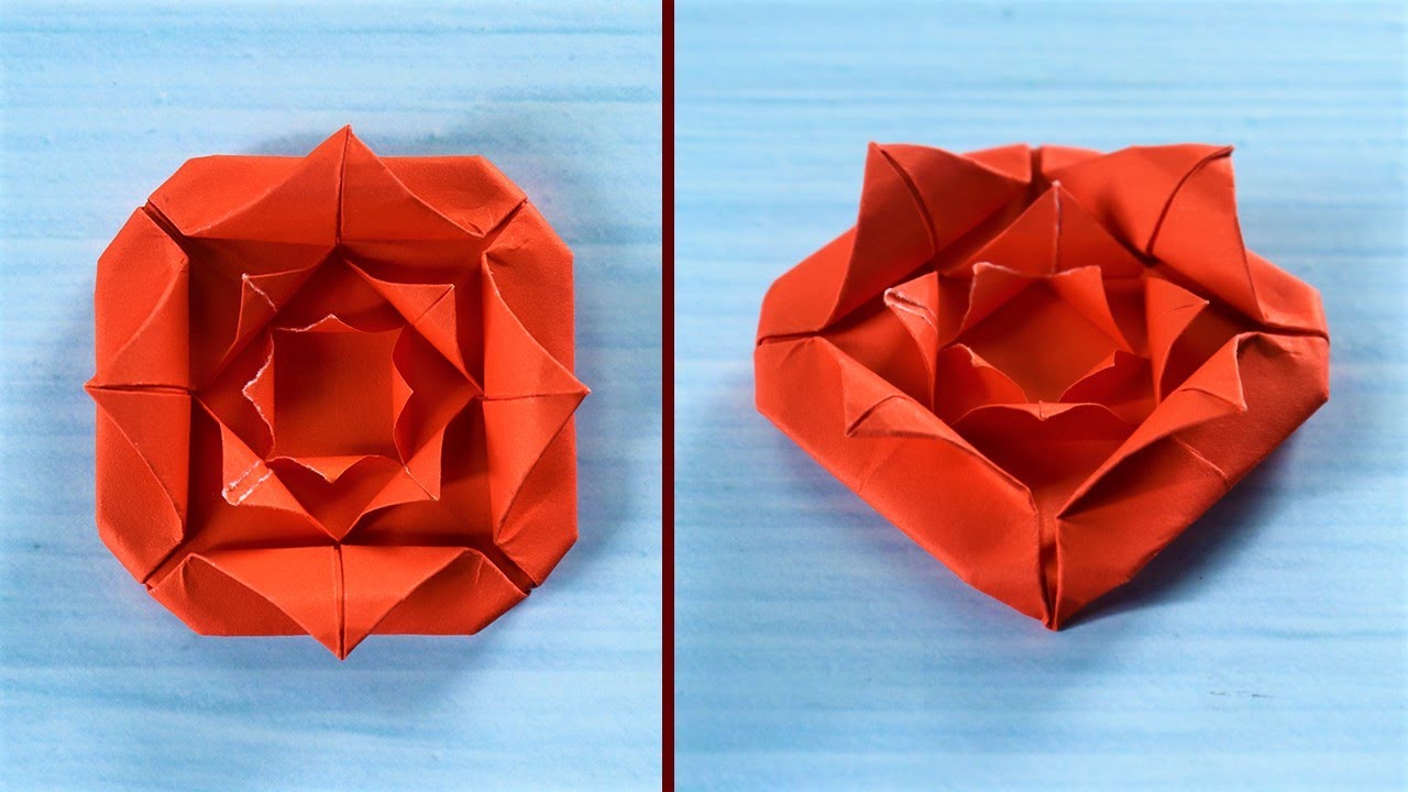 How To Make Beautiful Paper Rose Without Glue Origami Paper Craft how-to-make-beautiful-paper-rose-without-glue-origami-paper-craft